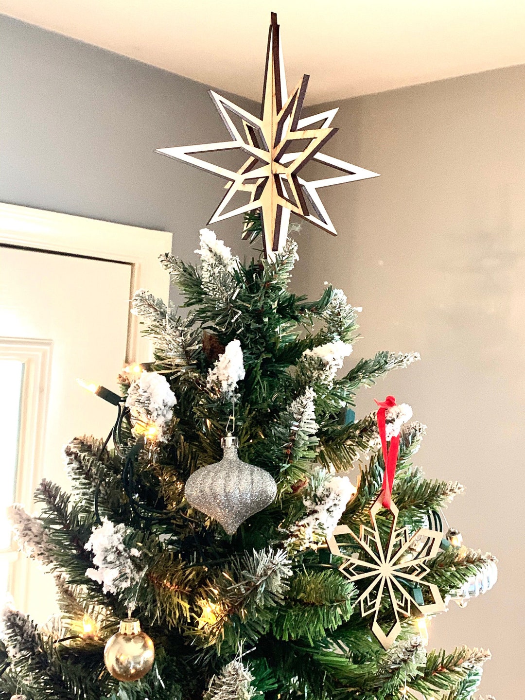 North Star Tree Topper | SVG Laser Cut File | Instant Download for ...