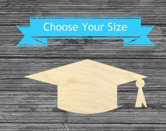 Graduation Cap Wood Cutout - Laser Cut Shape - Class of 2023 Mortar ...