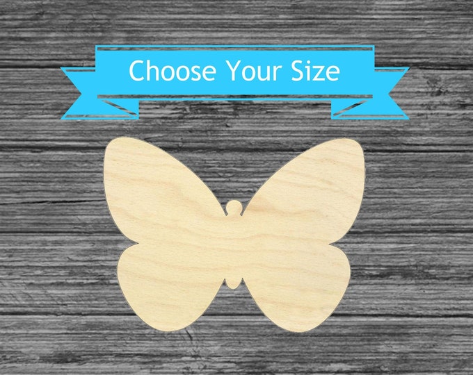 Butterfly Unfinished Wood Cutout Laser Cut Nature Decor - Etsy