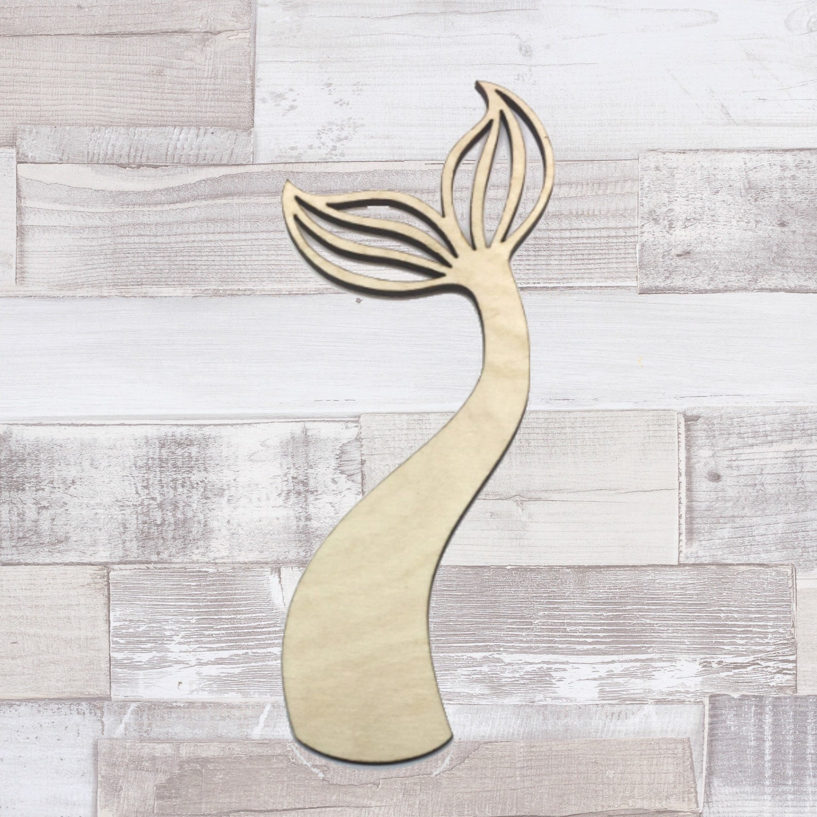 Mermaid Tail Unfinished Wood Cutout Laser Cut Mermaid Shape - Etsy