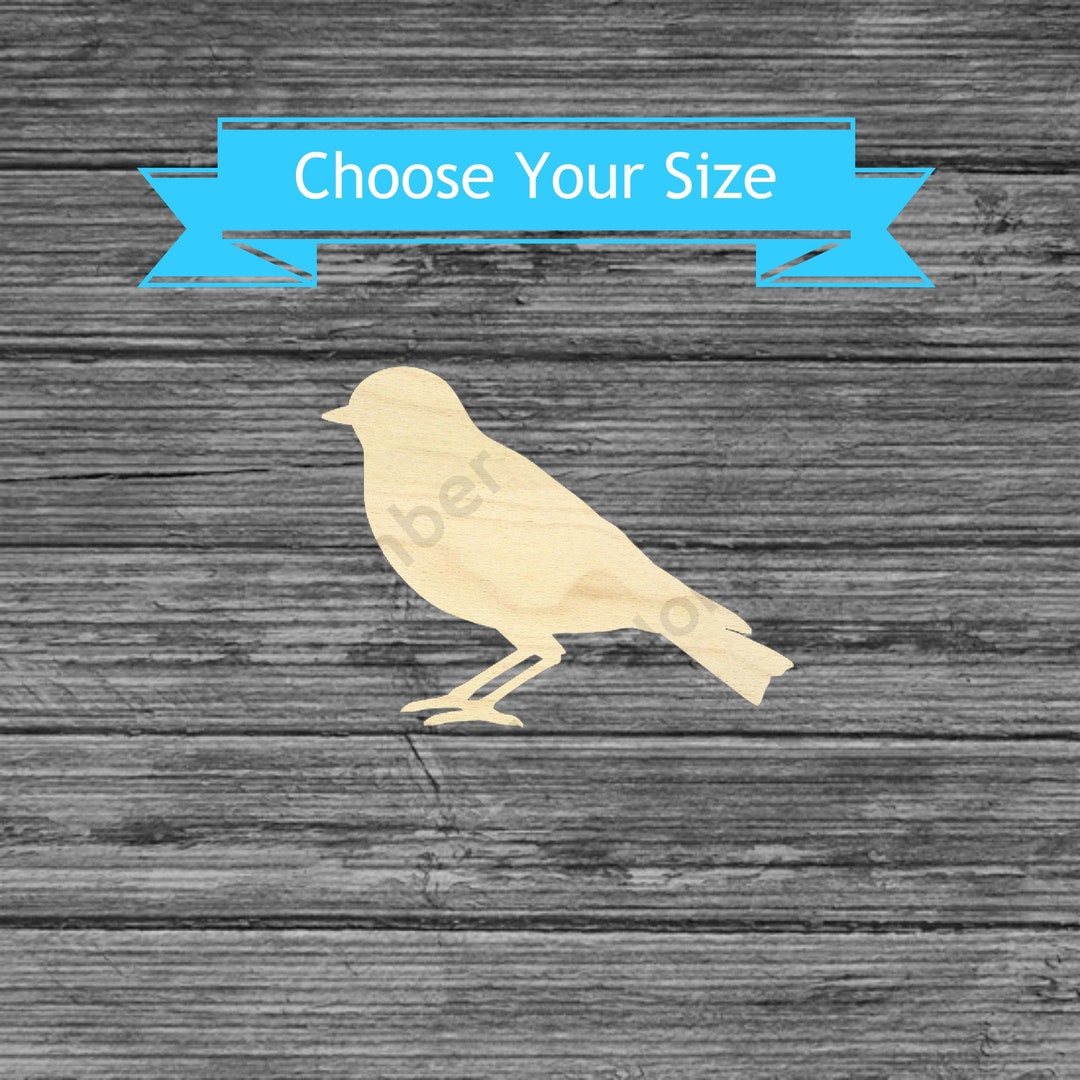 Sparrow Wood Cutout Laser Cut Bird Shape Multiple Sizes Wood Blanks - Etsy