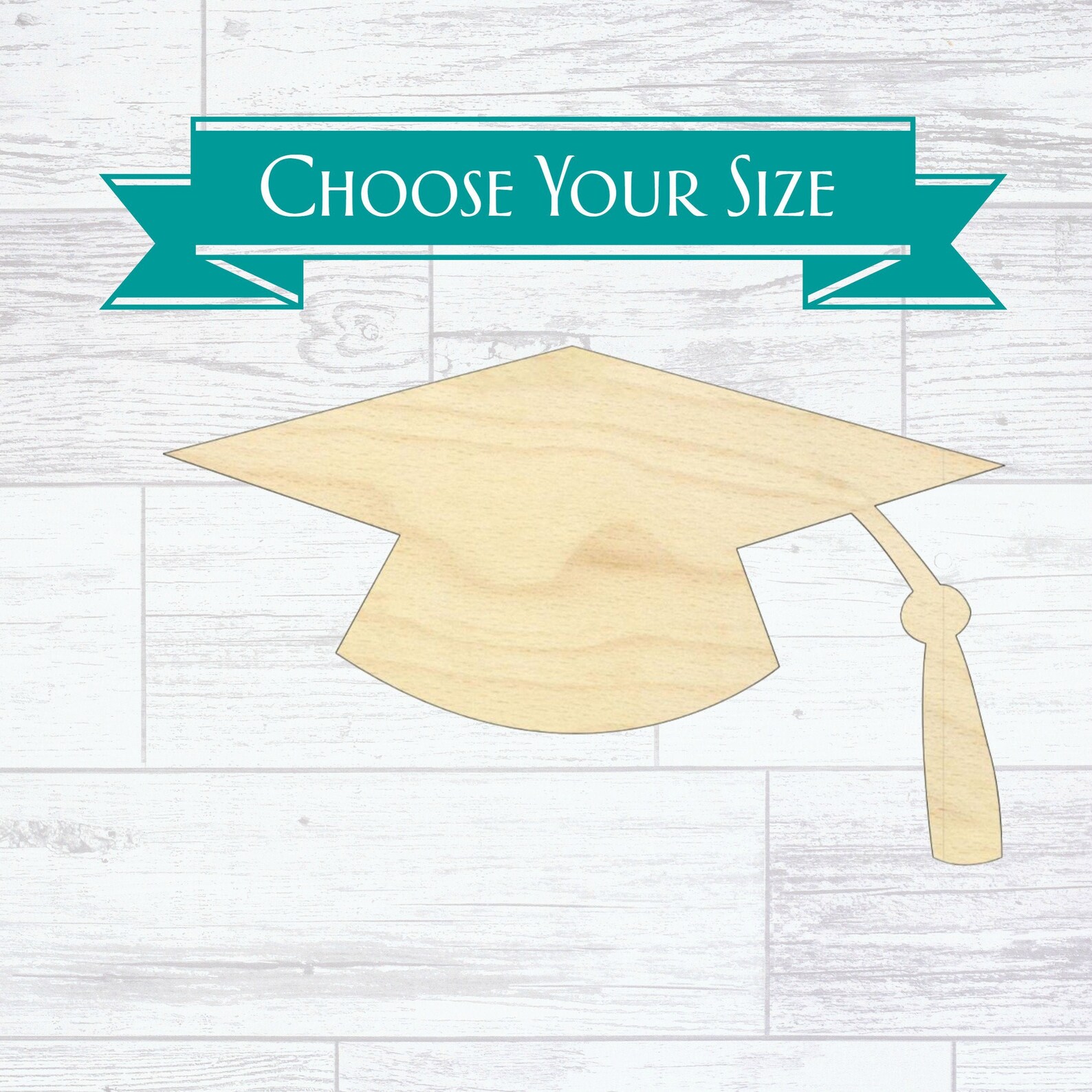 Graduation Cap Wood Cutout - Laser Cut Shape - Class of 2023 Mortar ...