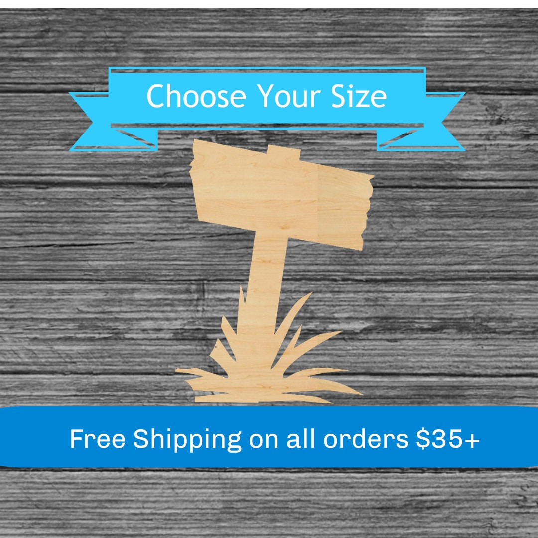 Rustic Sign Wood Cutout - Laser Cut Shape - Multiple Sizes Wood Craft ...