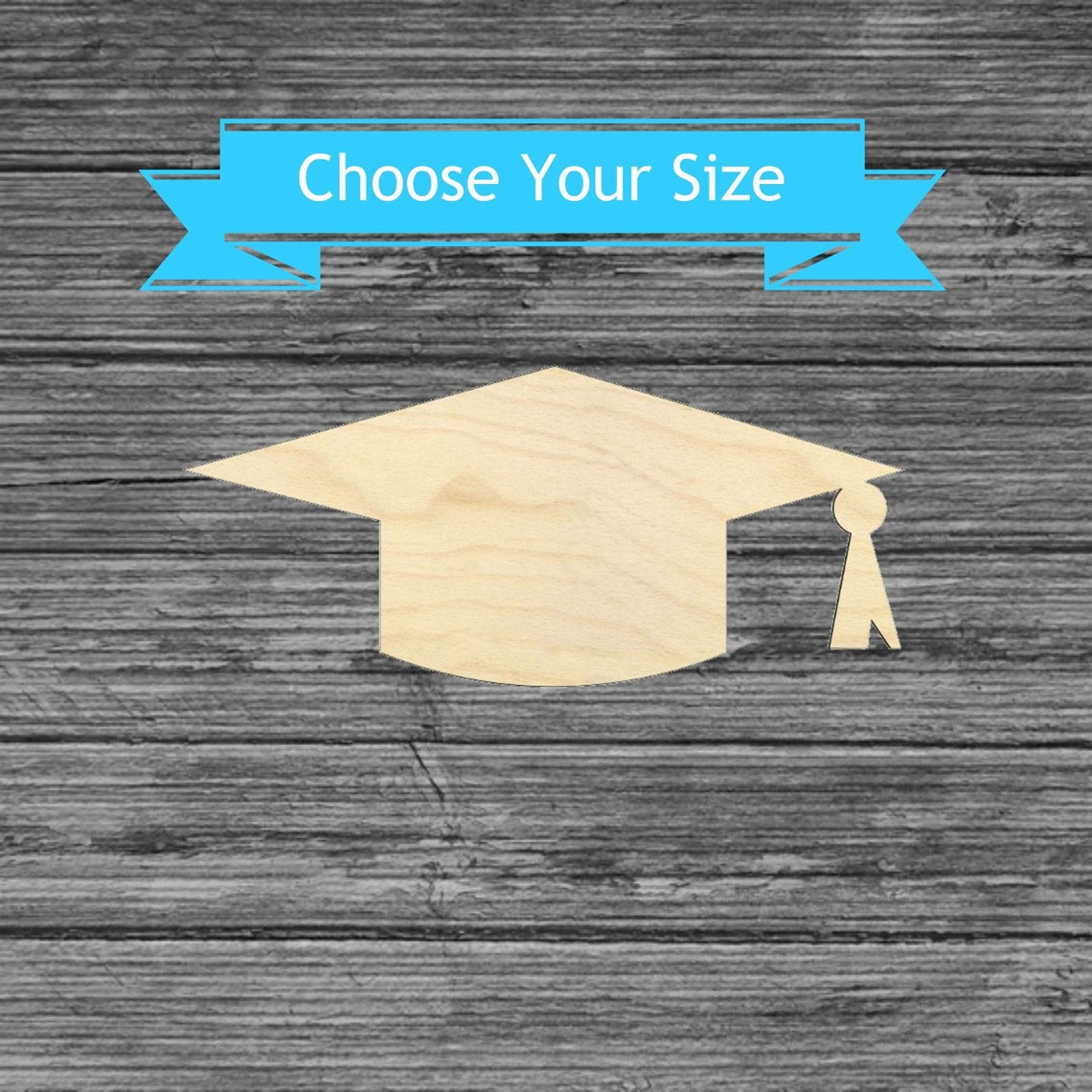 Graduation Cap Wood Cutout - Laser Cut Shape - Class of 2023 Mortor ...