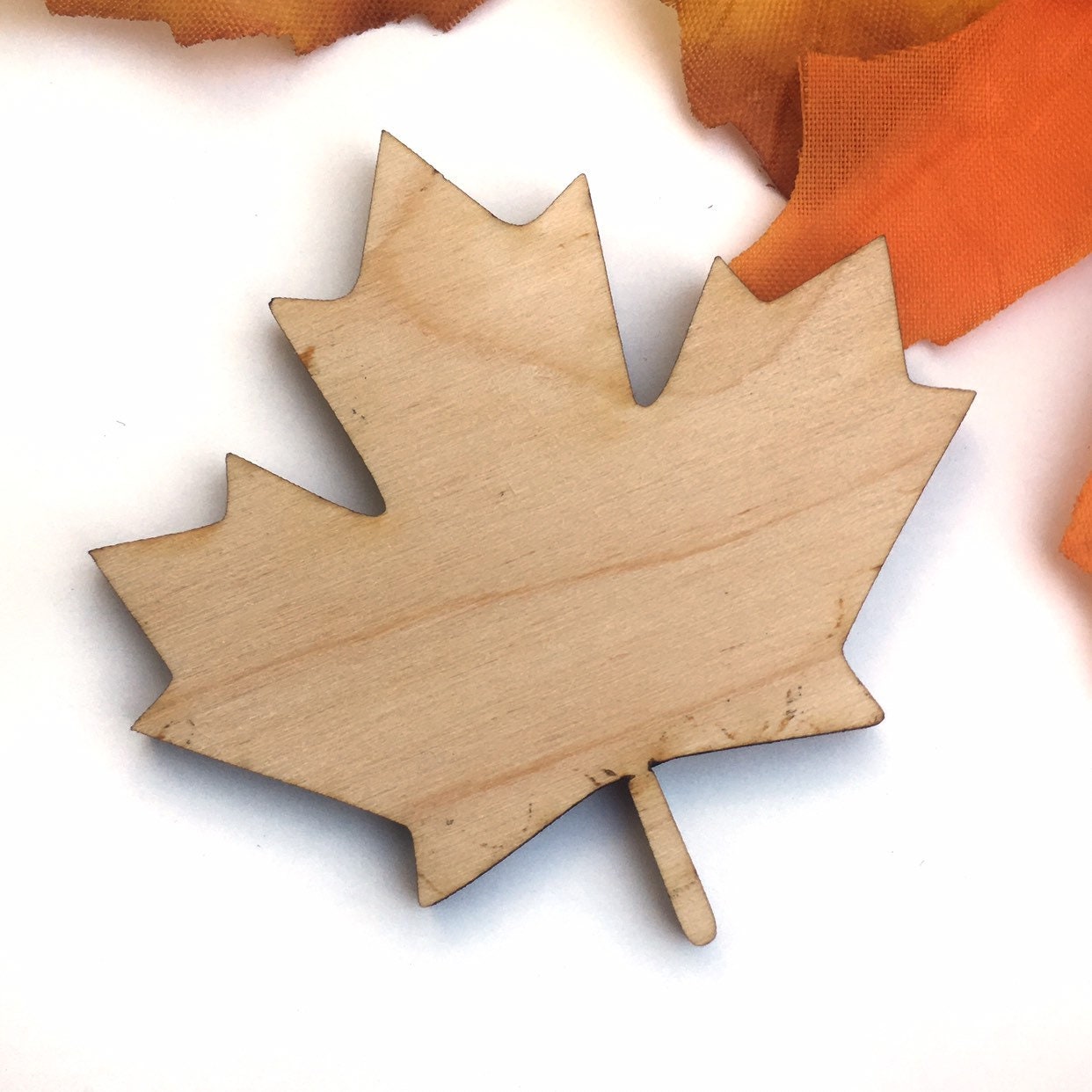 Maple Leaf Unfinished Wood Cutout Laser Cut Fall Decor | Etsy