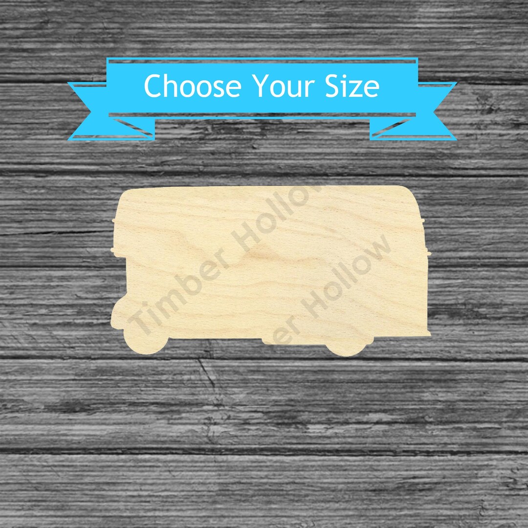 Double Decker Bus Wood Cutout - Laser Cut Tour Bus - Multiple Sizes ...