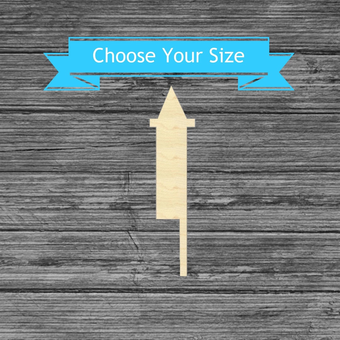 Firework Wood Cutout Laser Cut 4th of July Shape Multiple Sizes Wood ...