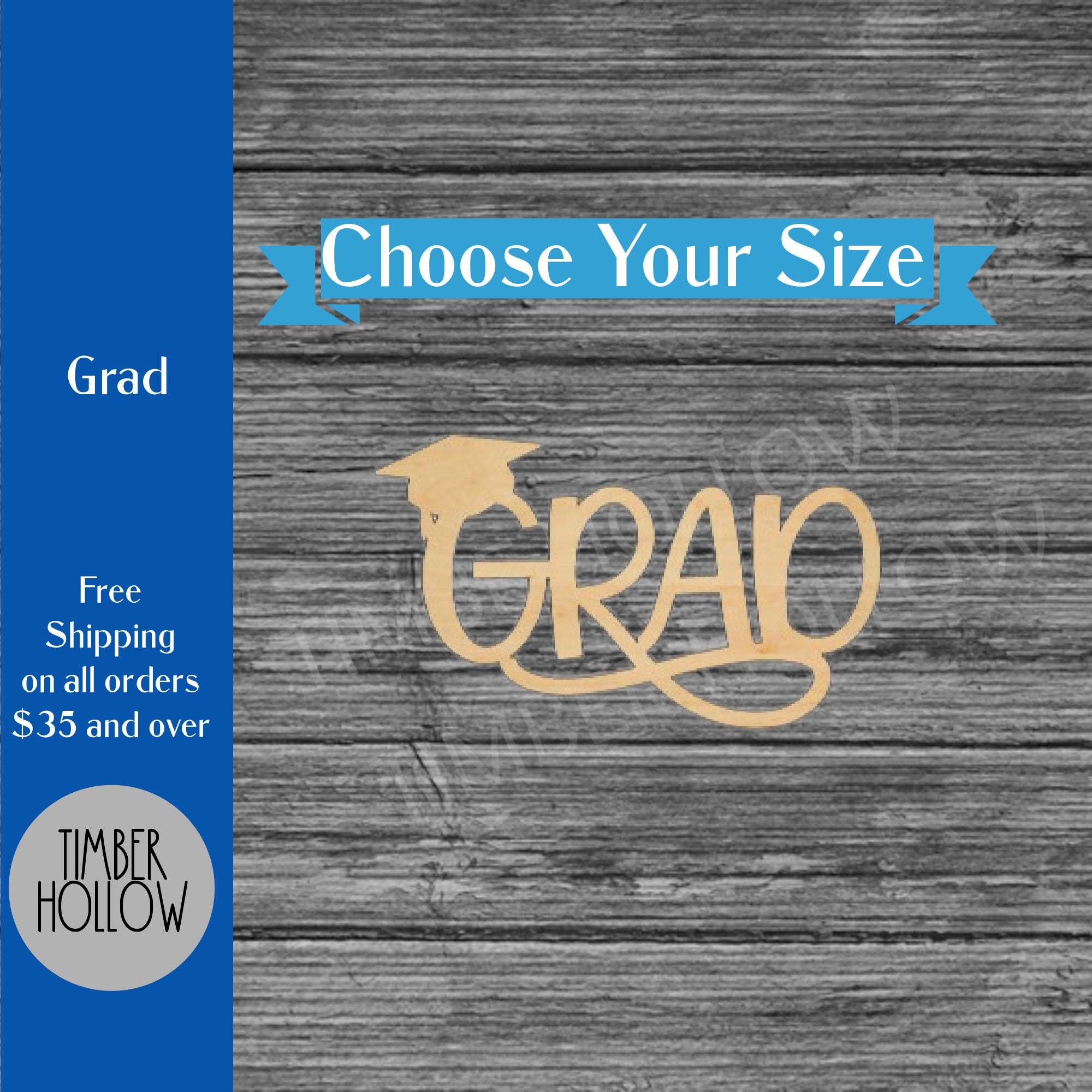 Grad Sign Wood Cutout - Laser Cut Shape - Class of 2020 Graduation ...