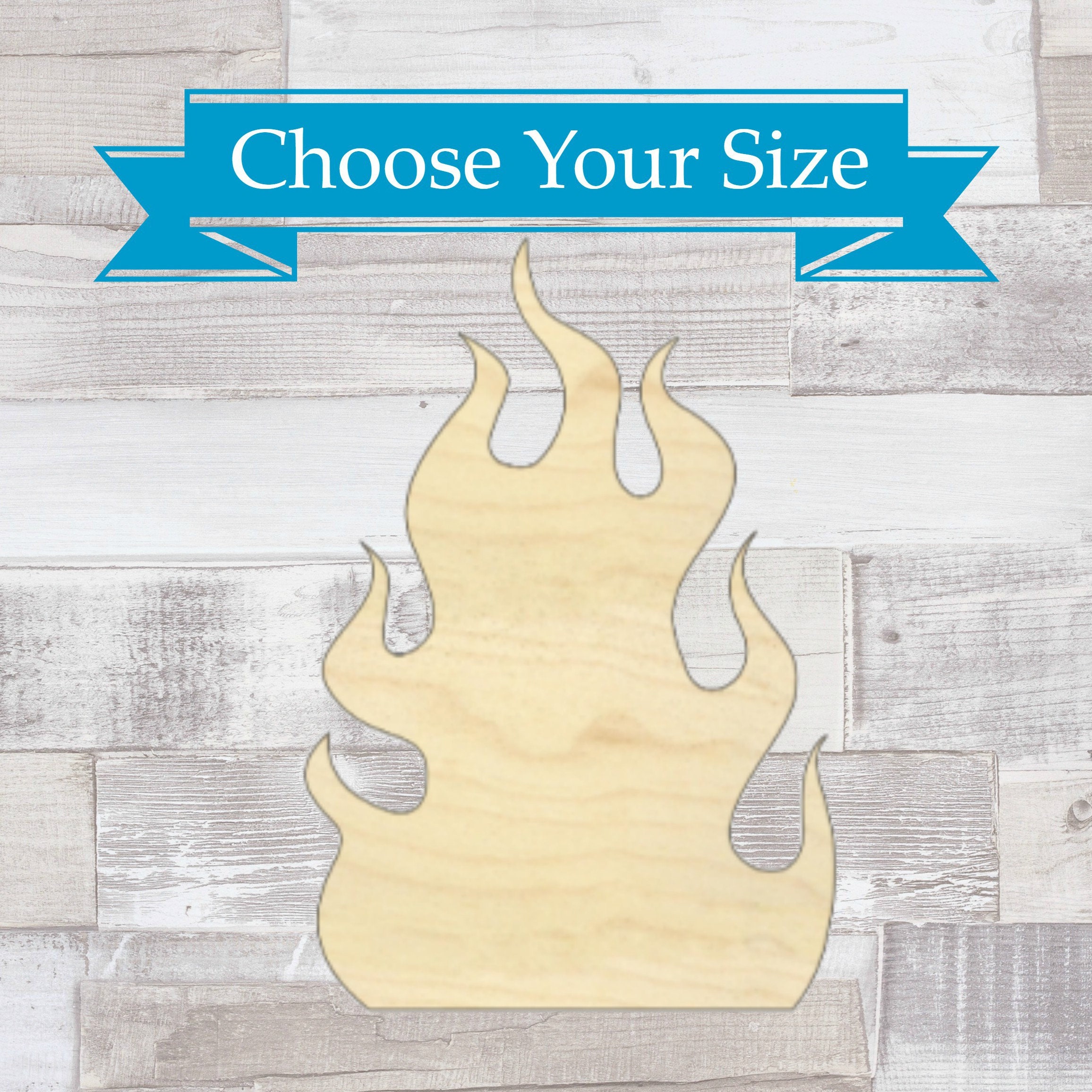 Fire Flames Unfinished Wood Cutout Laser Cut Shape | Etsy