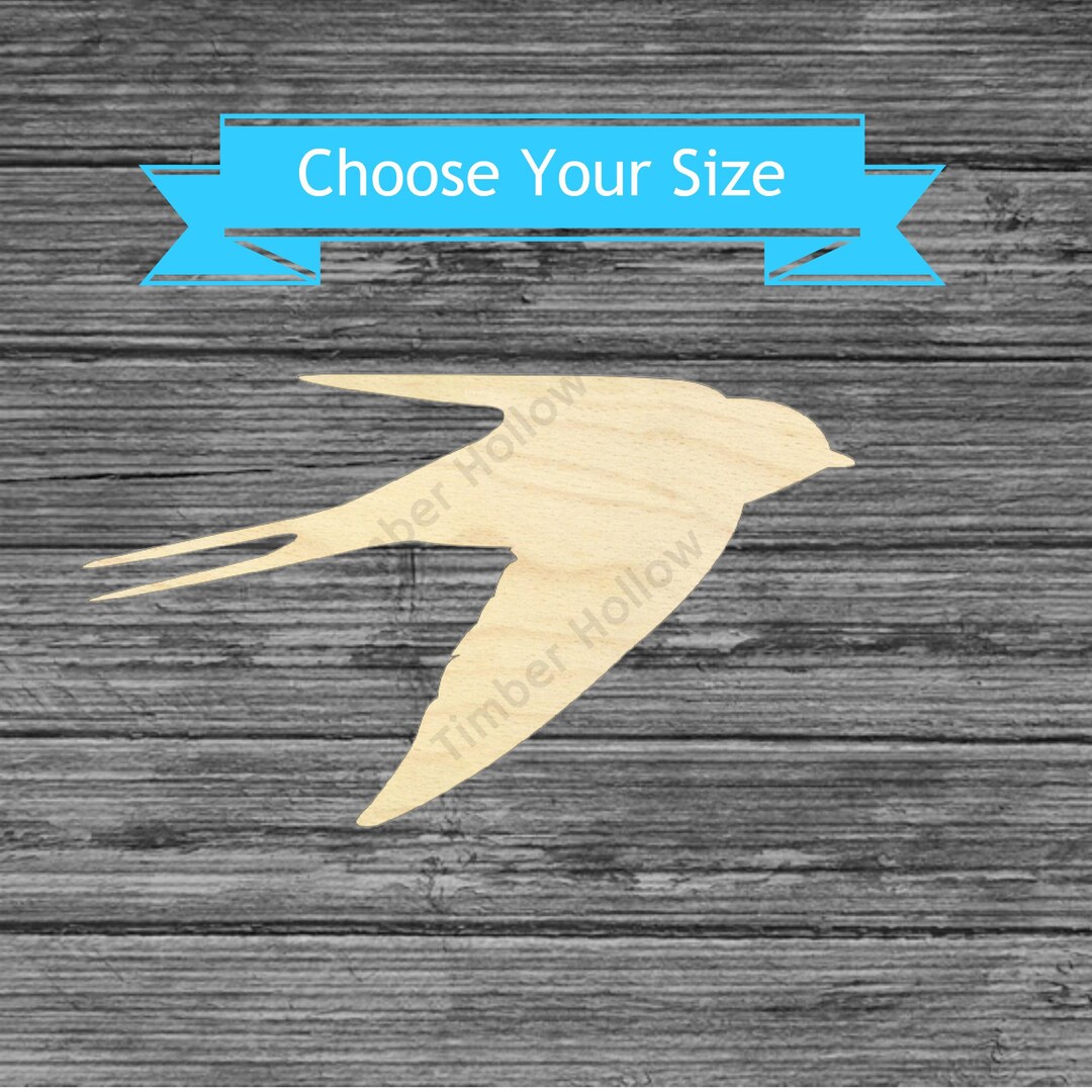 Sparrow Wood Cutout Laser Cut Bird Shape Multiple Sizes Wood Blanks - Etsy