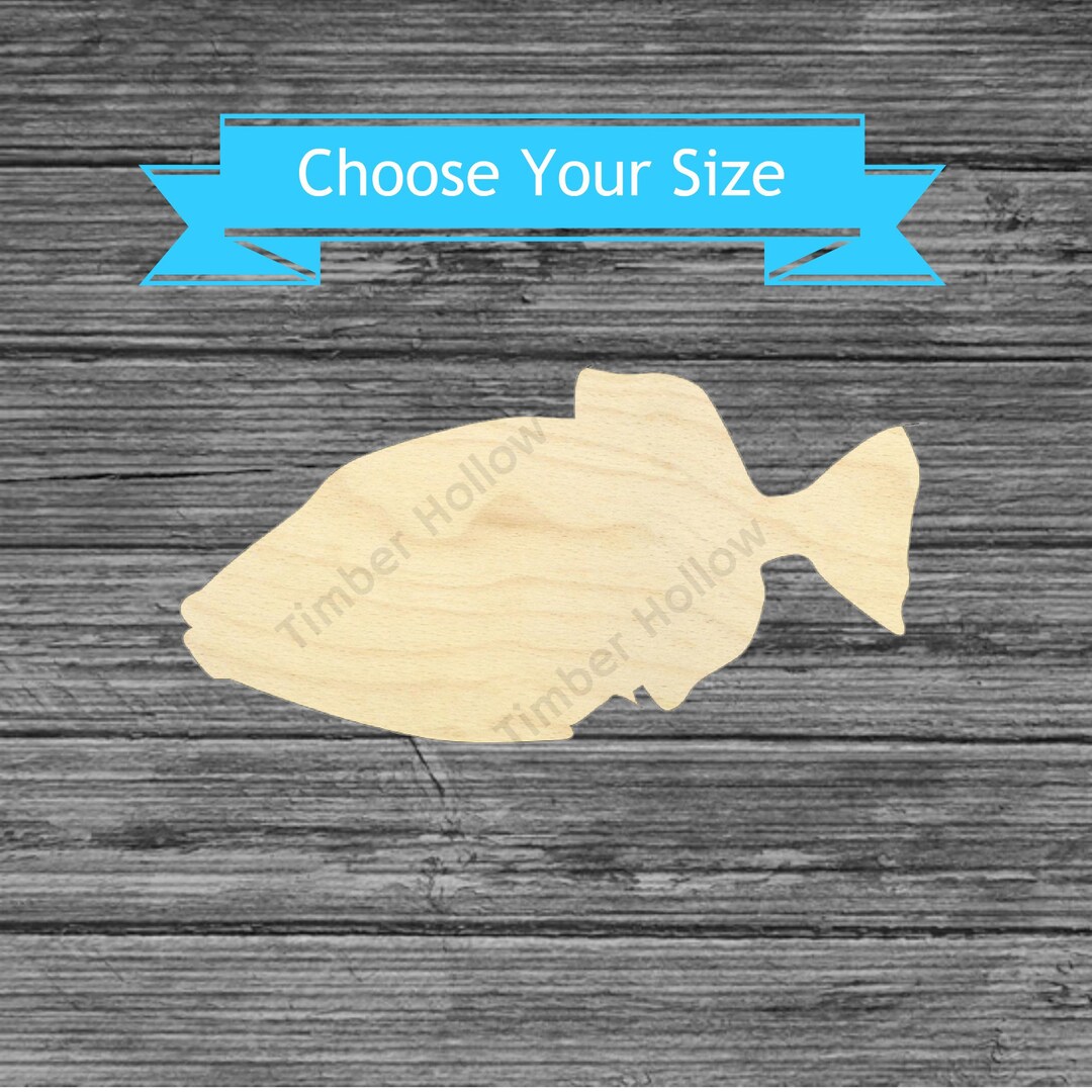 Fish Unfinished Wood Cutout - Laser Cut Nautical Decor - Ocean Beach ...