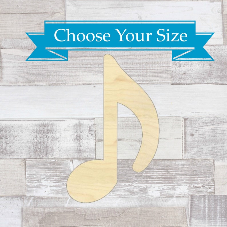 Music Note Wood Cutout Laser Cut School Shape Multiple - Etsy