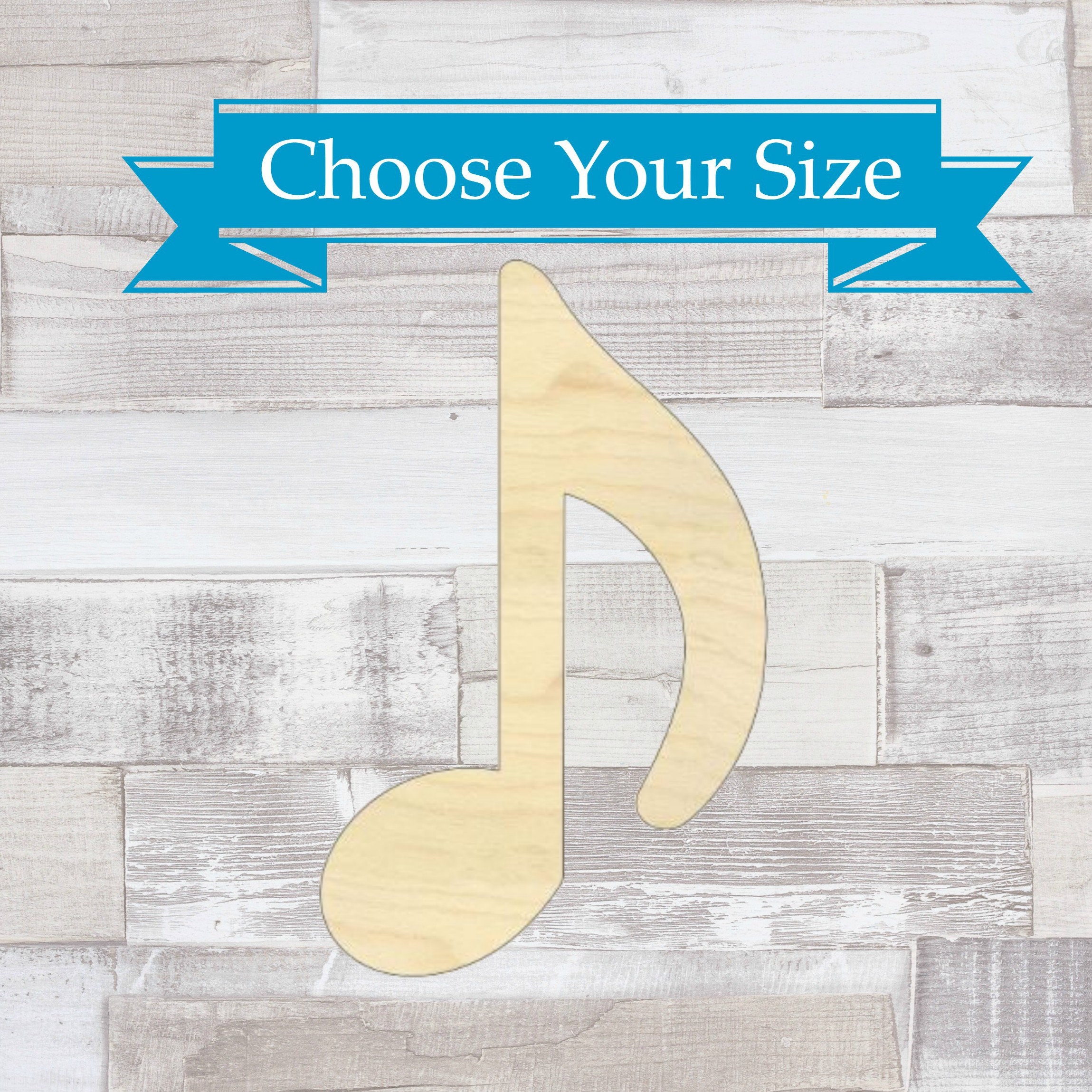 Music Note Wood Cutout Laser Cut School Shape Multiple | Etsy