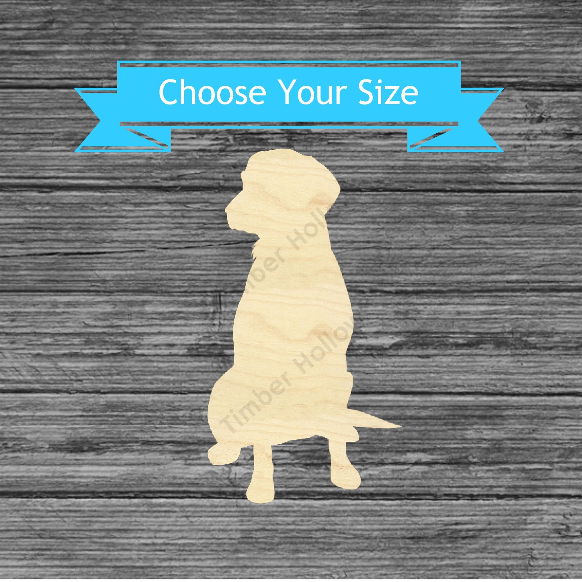 Labrador Dog Unfinished Wood Cutout - Laser Cut Animal Decor - Multiple ...