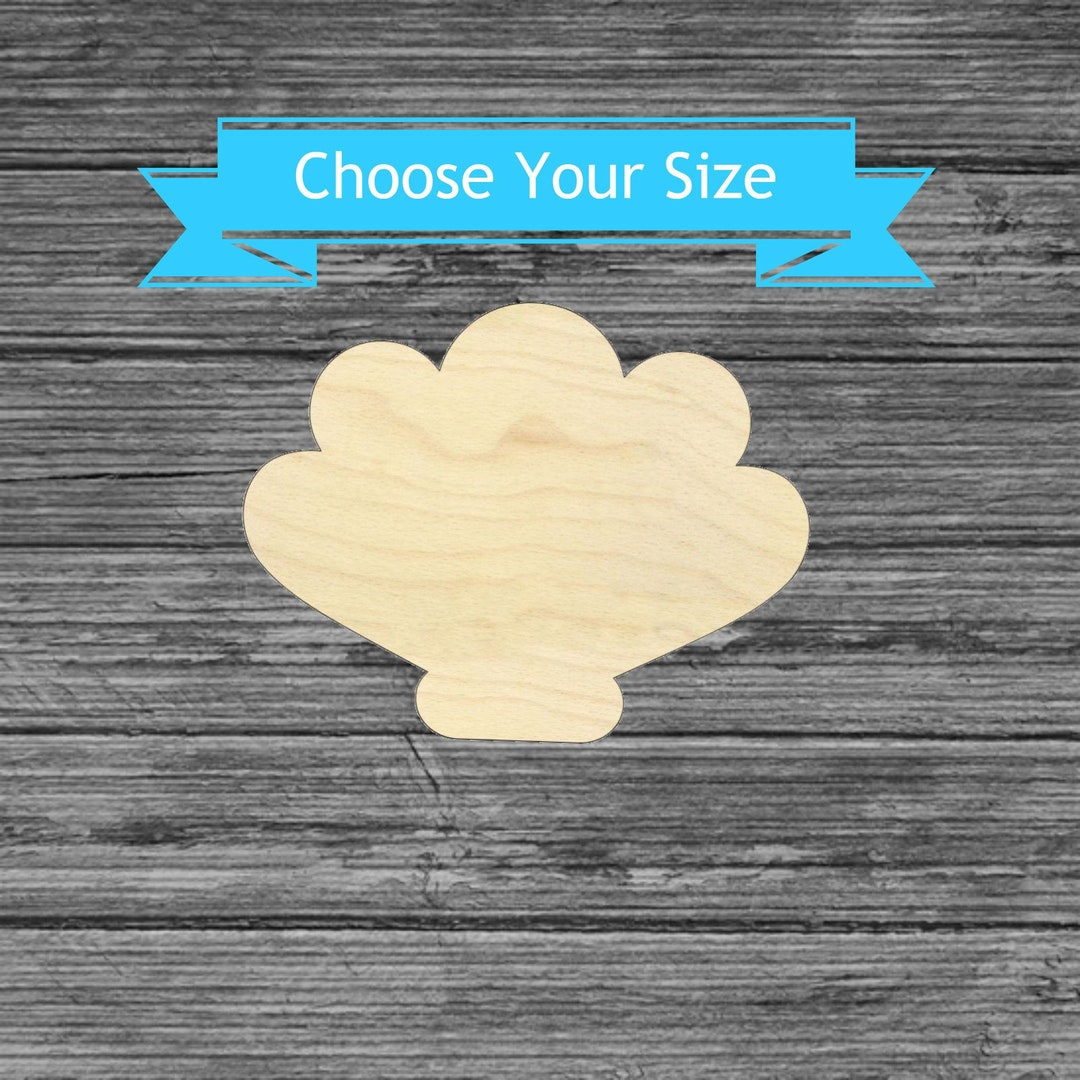 Seashell Unfinished Wood Cutout Laser Cut Nautical Decor - Etsy