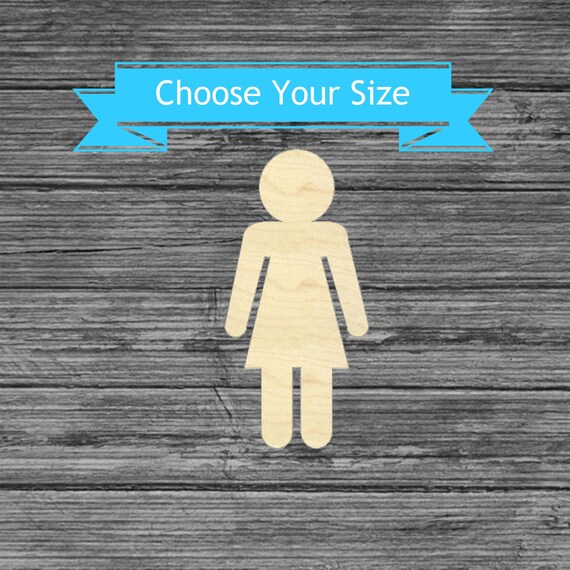 Female Wood Cutout Laser Cut Girl Shape Multiple Sizes | Etsy