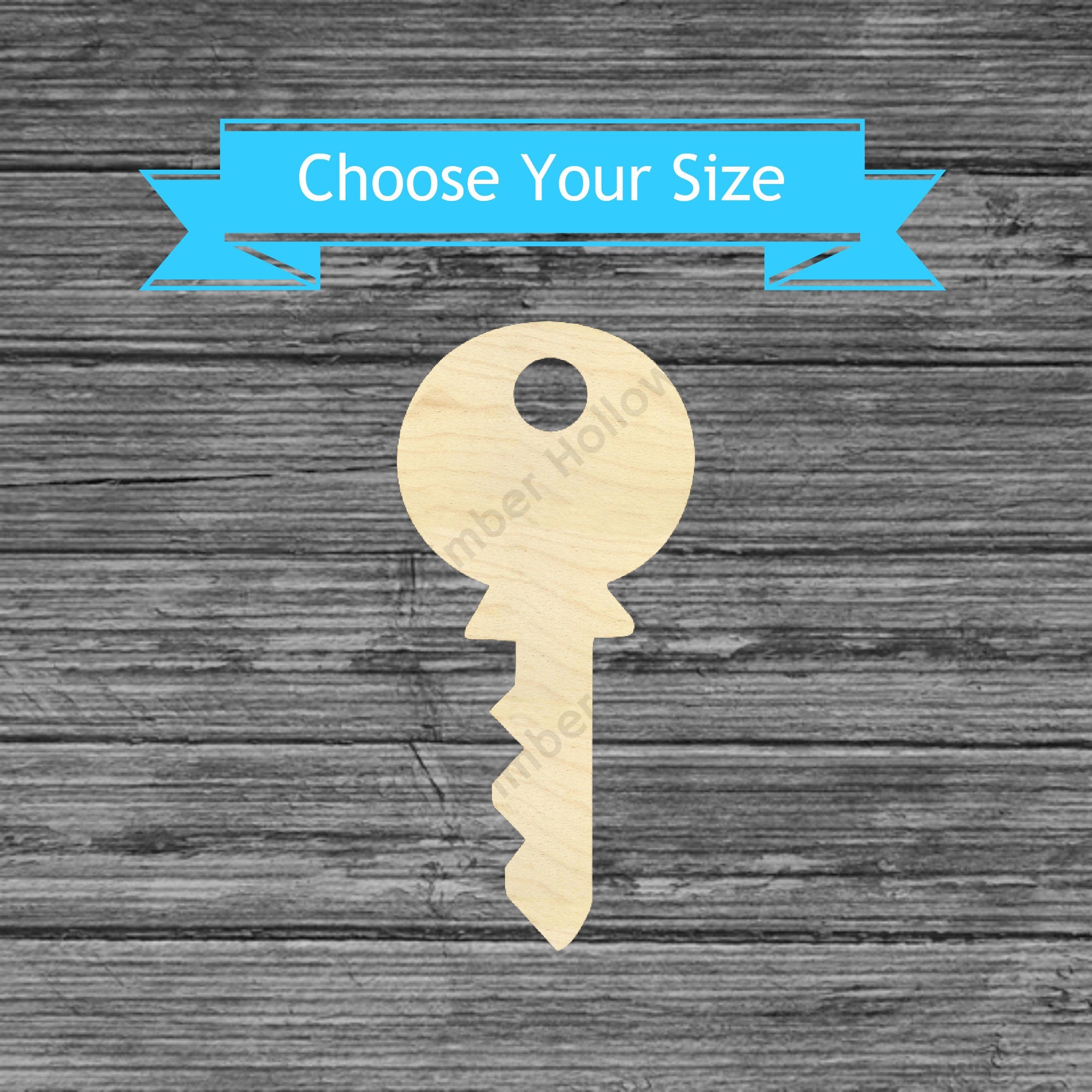 House Key Unfinished Wood Cutout - Laser Cut Home Decor Multiple Sizes ...