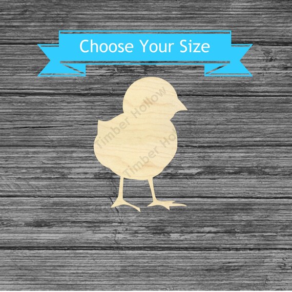 Baby Chick Wood Cutout Laser Cut Bird Shape Multiple Sizes | Etsy