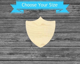 Wooden Shield Cutout Shape for Crafts and Decoration Laser Cut Medieval ...