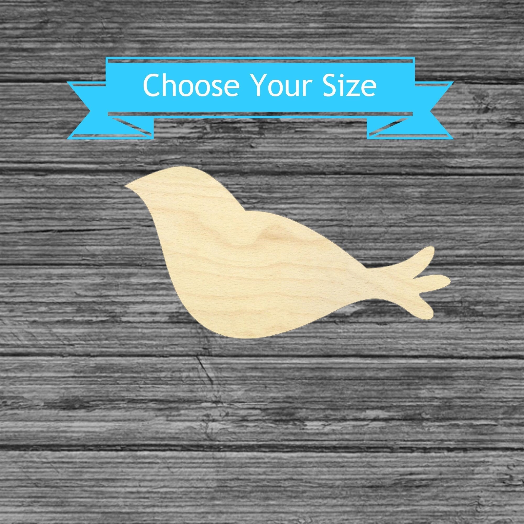 Bird Wood Cutout Laser Cut Bird Shape Multiple Sizes Wood | Etsy