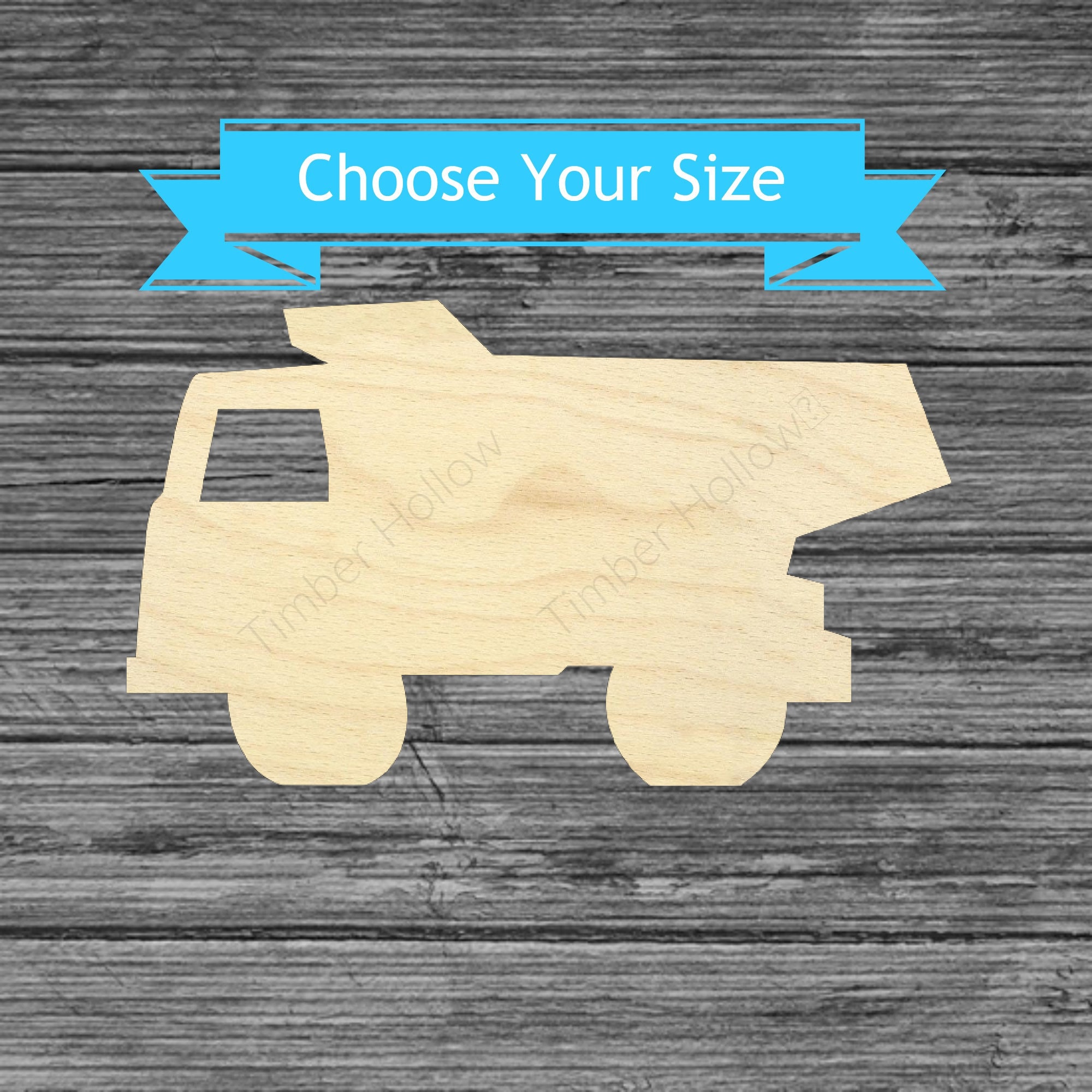 Dump Truck Wood Cutout - Laser Cut Pickup - Multiple Sizes Wood Craft ...