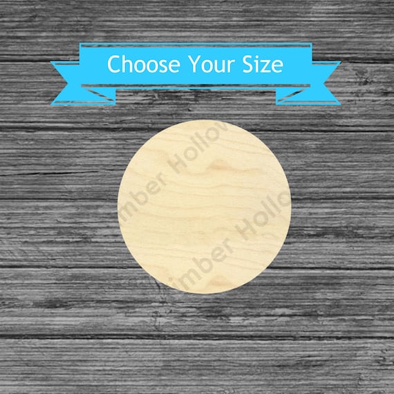 Circle Wood Cutout Laser Cut Shape Multiple Sizes Wood | Etsy
