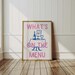 What's on the Menu Aesthetic Kitchen Art Print, Playful Table Setting ...
