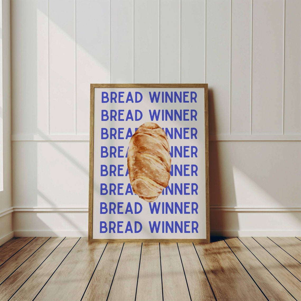 Printable Bread Winner Bold Kitchen Wall Art Foodie Decor Fun ...