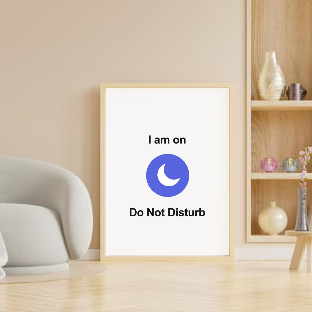 Do Not Disturb Print: Minimalist Home Office Decor (digital Download ...