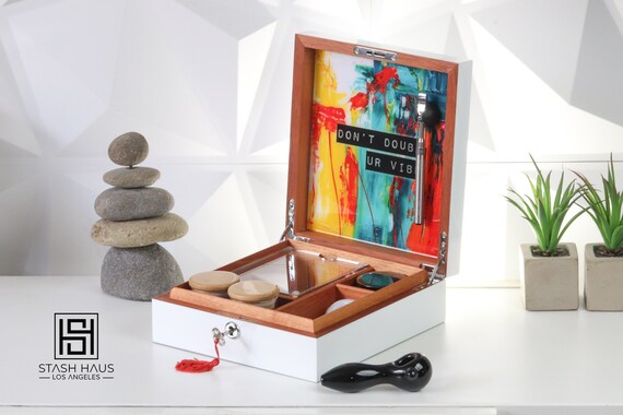 High End Custom Stash Box in High Gloss Finish With All | Etsy