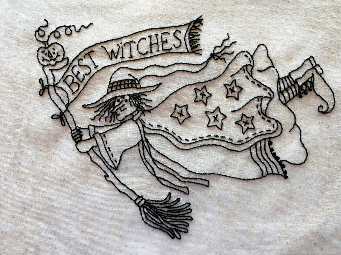 Best Witches - Hand Embroidery Pattern - Etsy