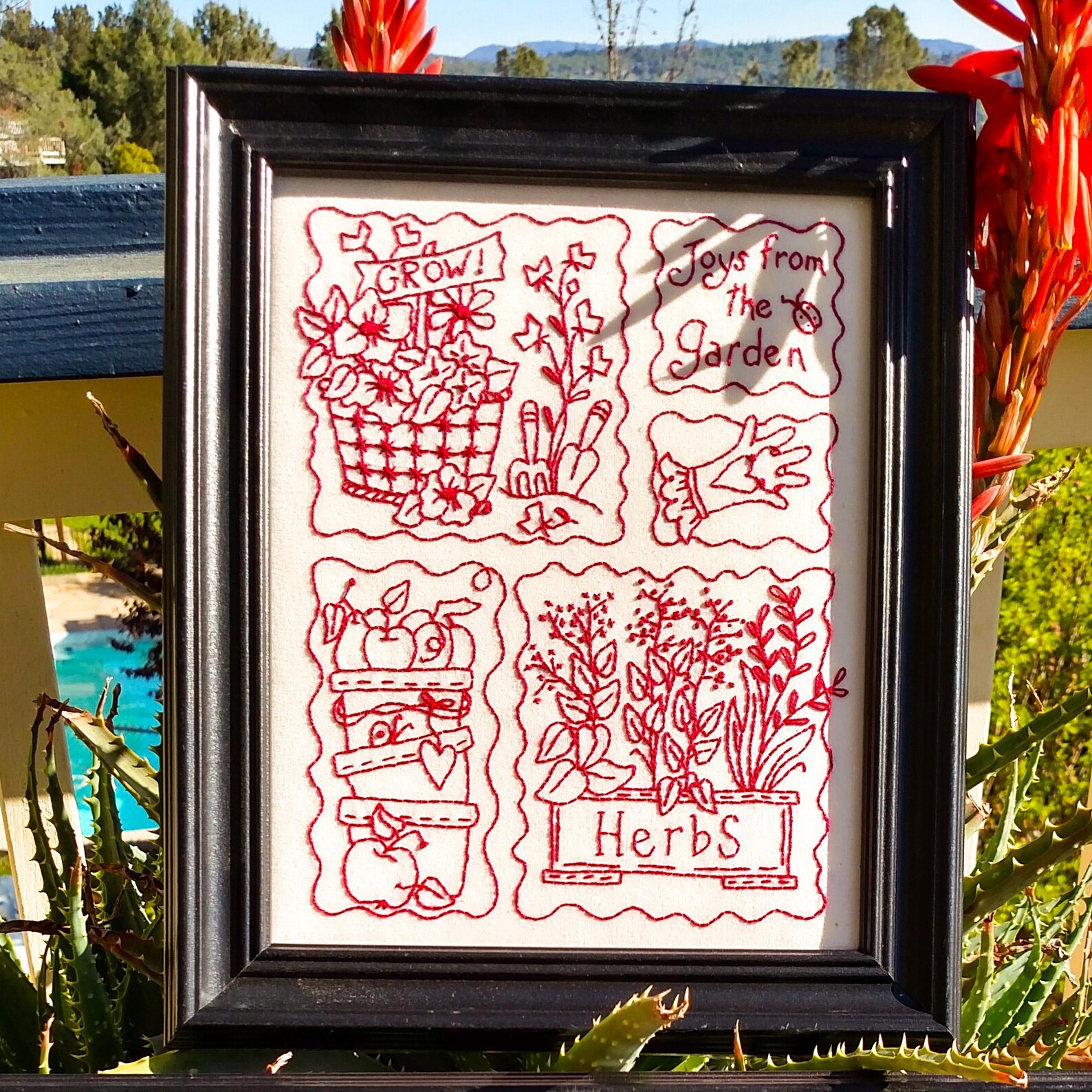 Joys From the Garden - Hand Embroidery Pattern - Download - Etsy