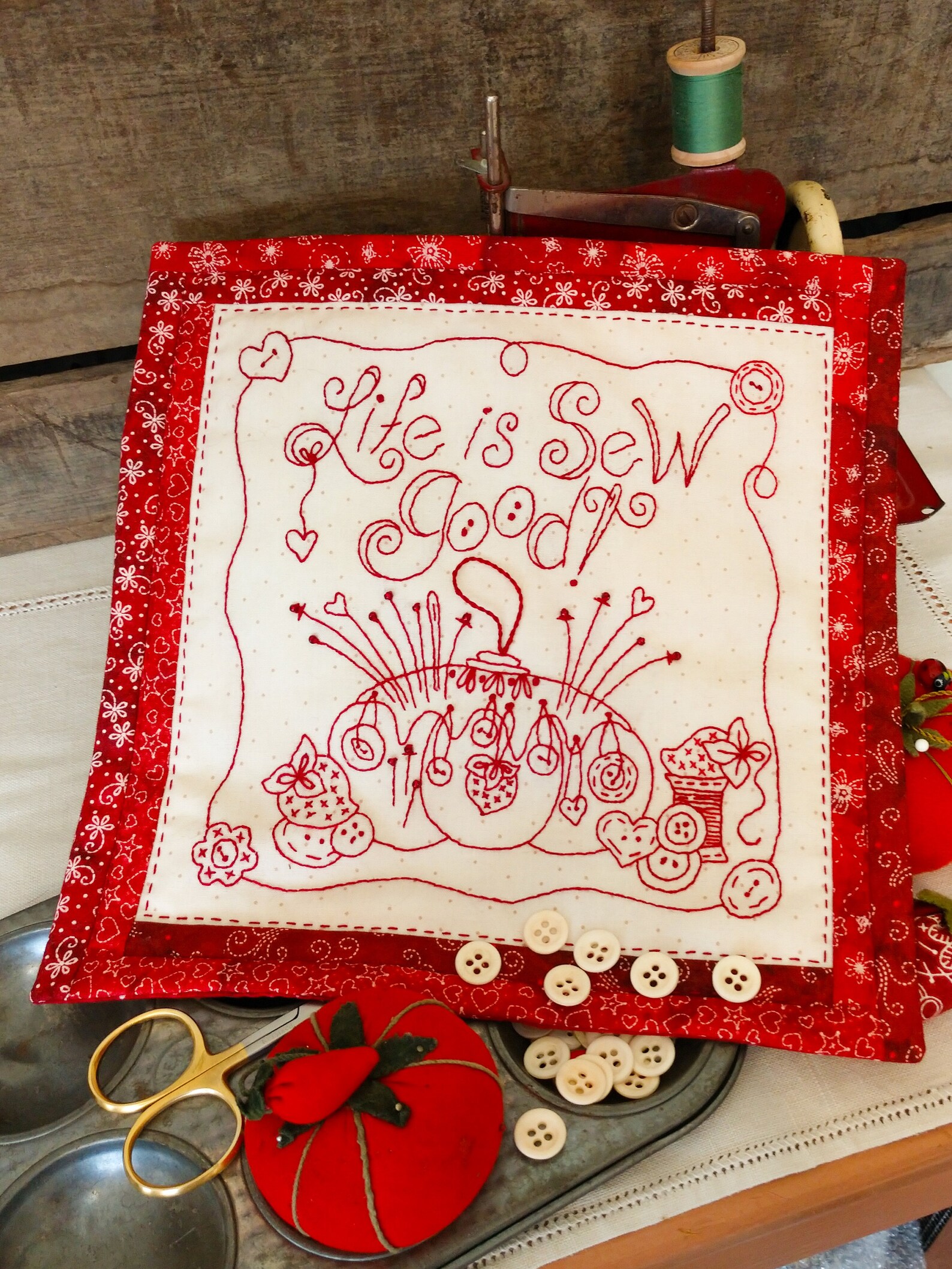 Life is Sew Good Hand Embroidery Kit - Etsy