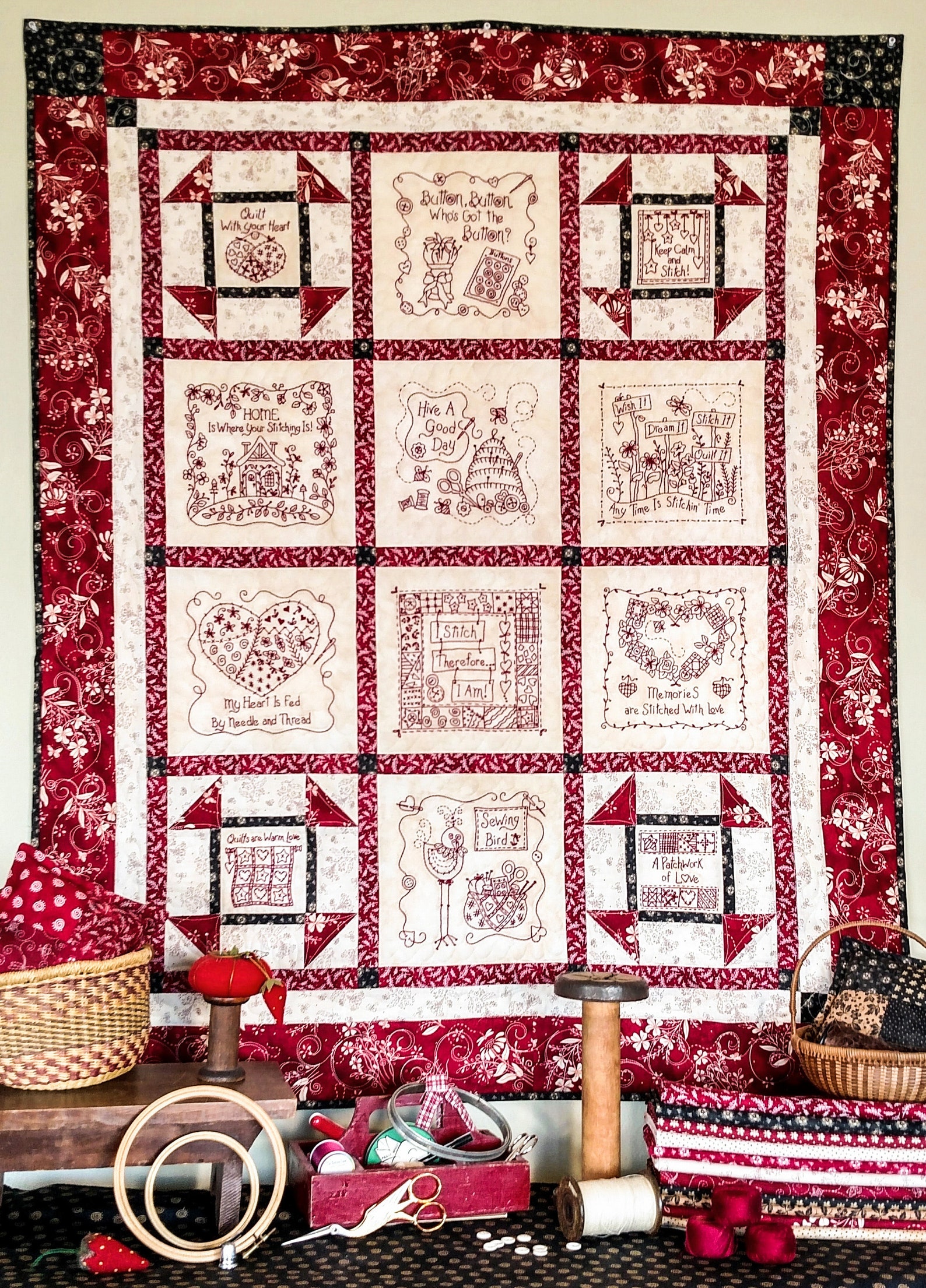 Stitchin' Wisdom - Hand Embroidery Pattern - Download - Etsy