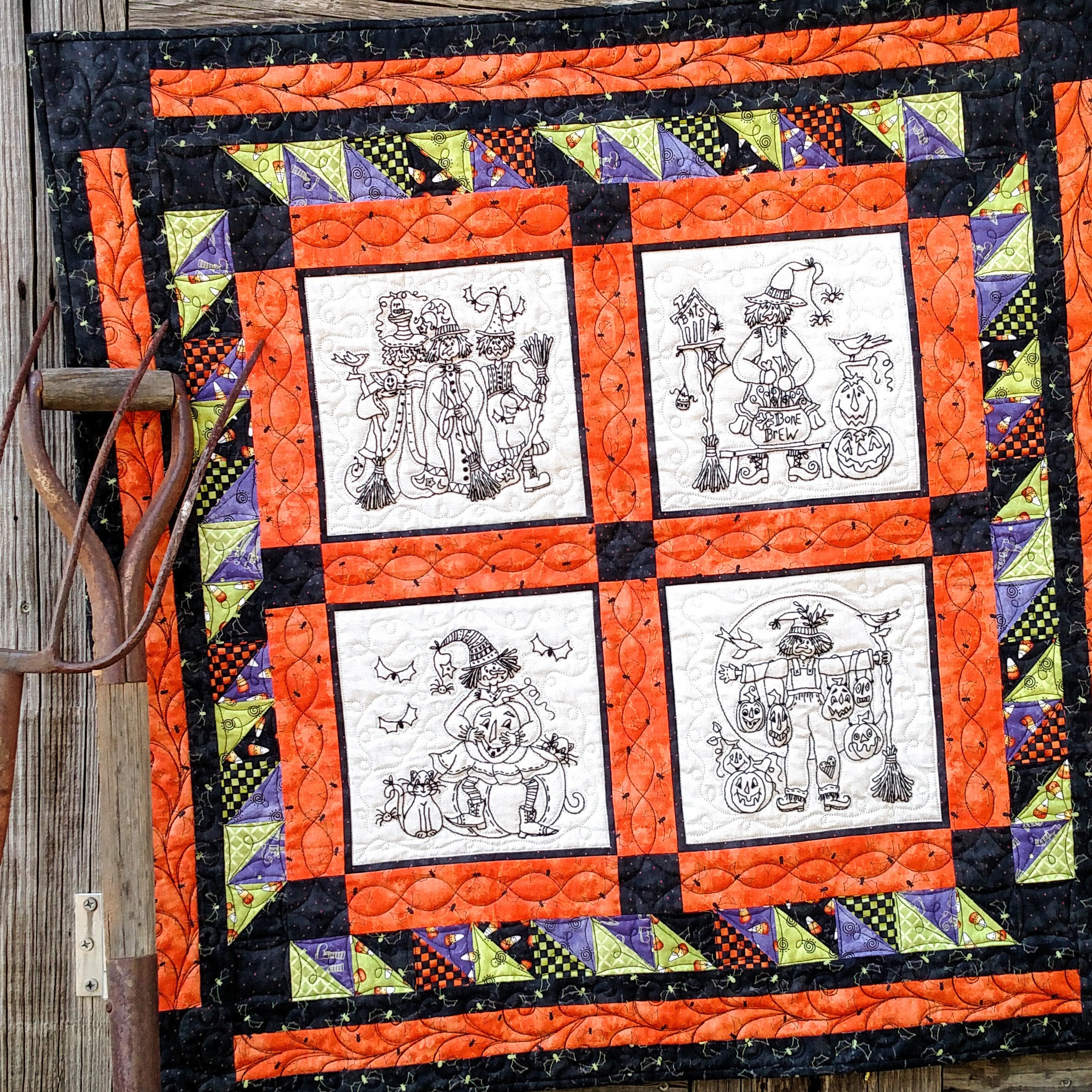 A Coven of Witches Quilt - Hand Embroidery Pattern - Download - Etsy