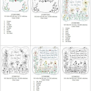 Friendship's Garden Quilt - Machine Embroidery Pattern Download - Etsy