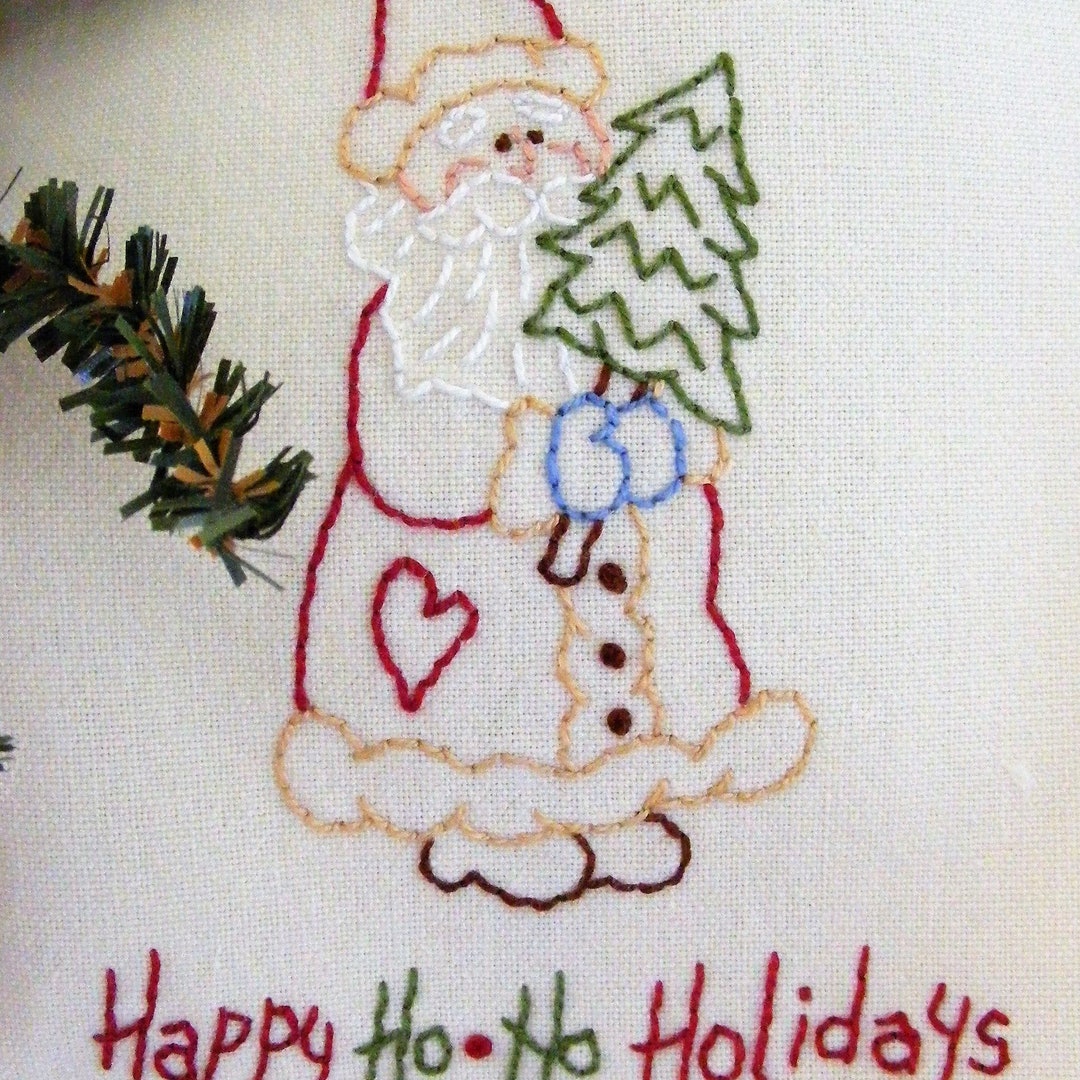 Happy Ho*ho Santa - Hand Embroidery Pattern - Etsy