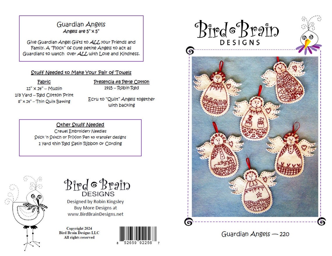 Guardian Angels Hand Embroidery Pattern Download - Etsy