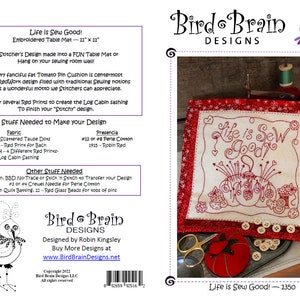 Life is Sew Good - Hand Embroidery Pattern - Etsy