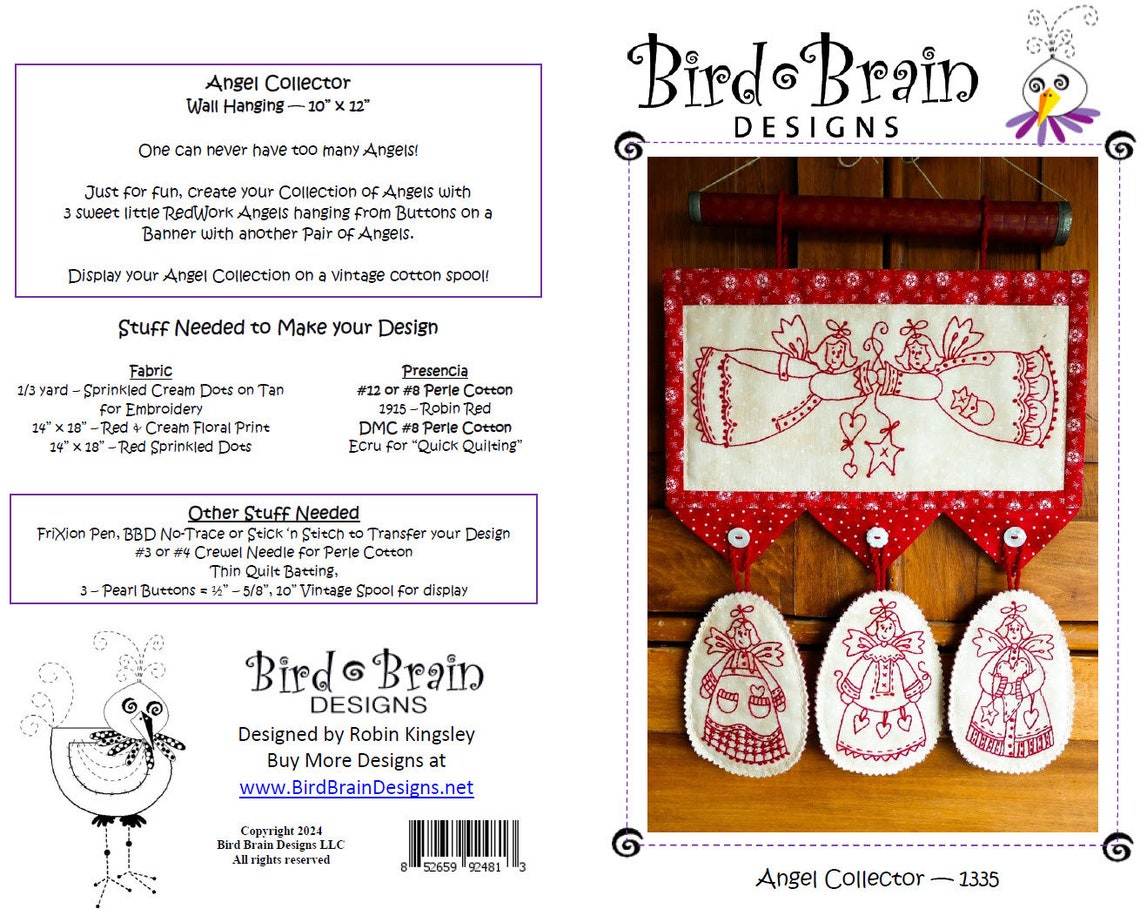 Angel Collector - Hand Embroidery Pattern - Download - Etsy