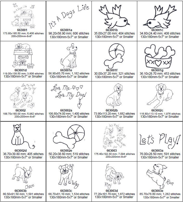 It's A Dog's Life Redwork Quilt Machine Embroidery - Etsy