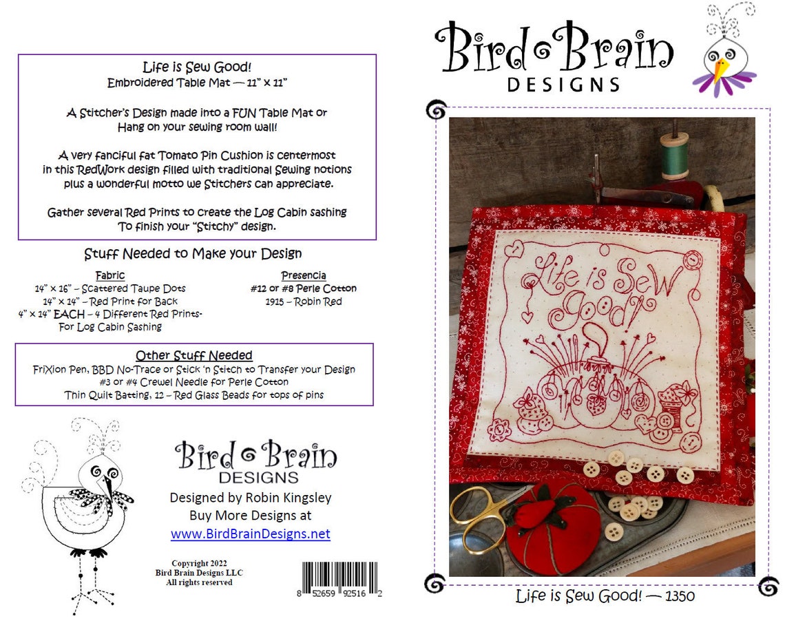 Life is Sew Good Hand Embroidery Kit - Etsy