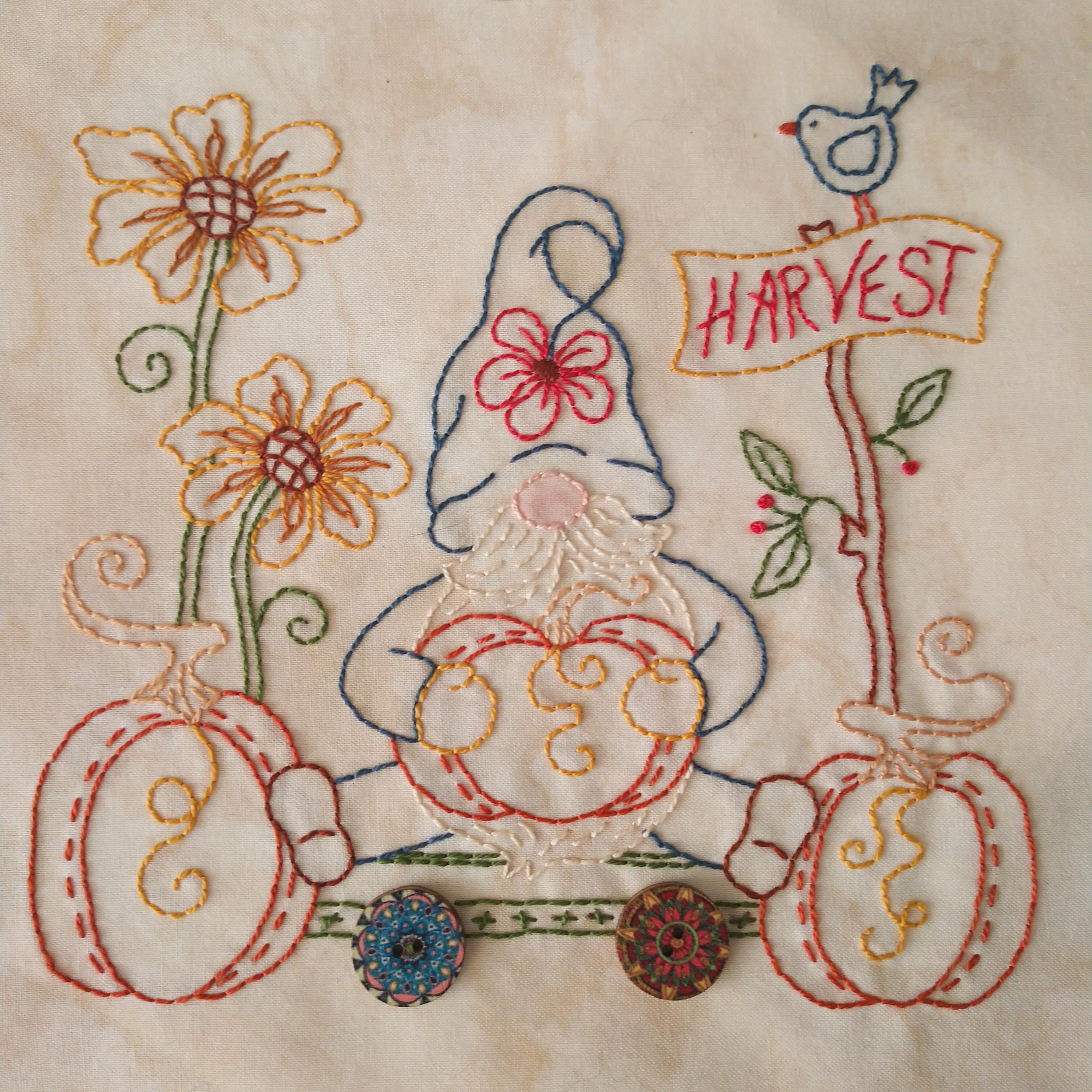Harvest Gnome - Machine Embroidery Pattern - Download - Etsy