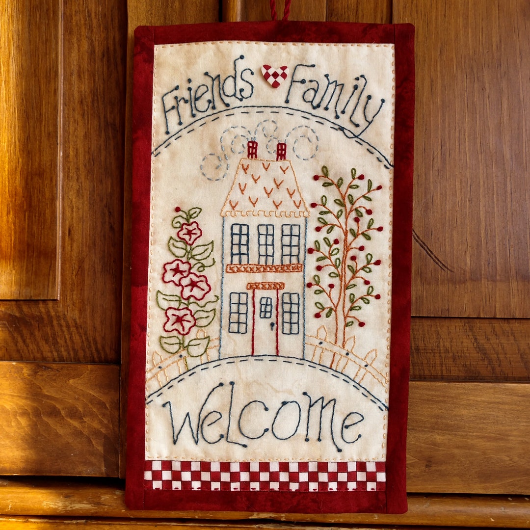 Friends & Family Welcome - Hand Embroidery Pattern - Etsy