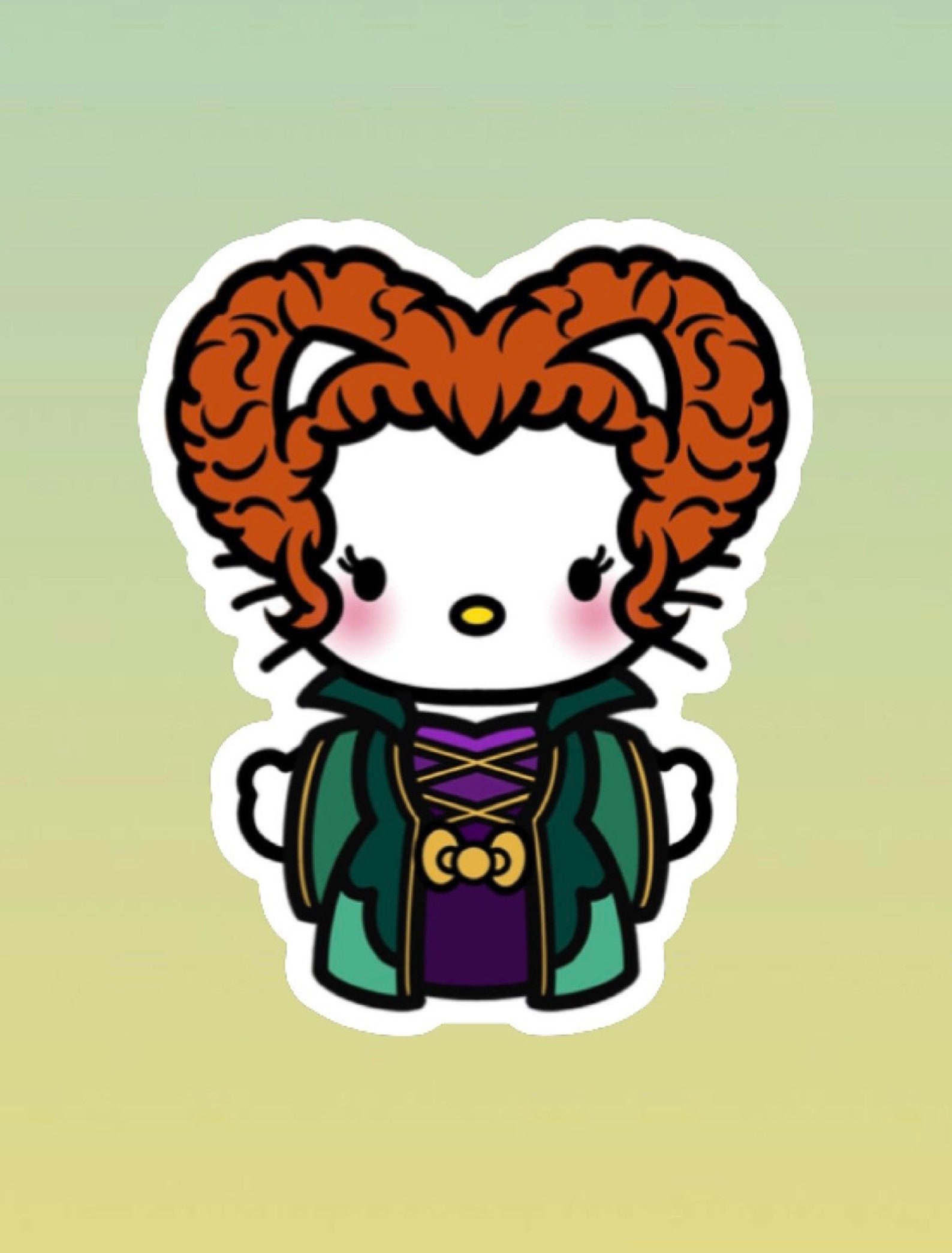 Hocus Pocus X Hello Kitty Collab Sticker Set! Sanderson Sisters You Get ...