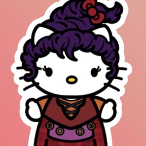 Hocus Pocus X Hello Kitty Collab Sticker Set! Sanderson Sisters You Get ...