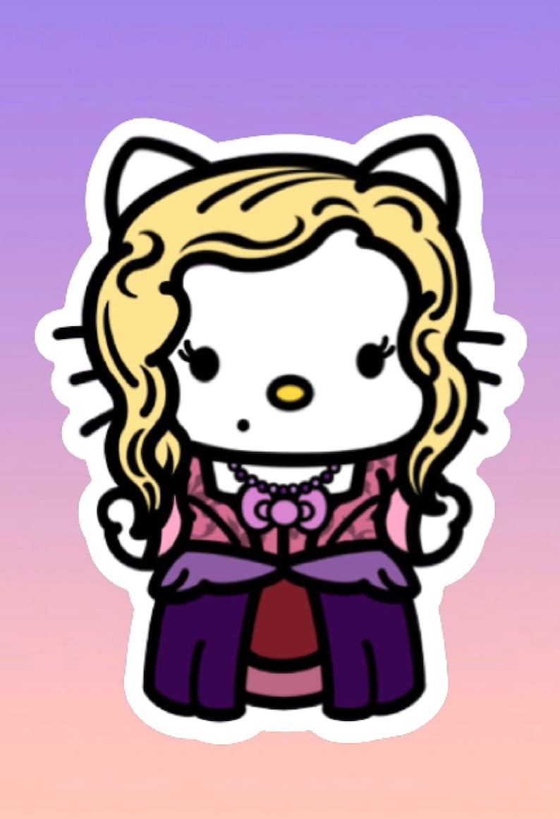 Hocus Pocus X Hello Kitty Collab Sticker Set! Sanderson Sisters You Get ...