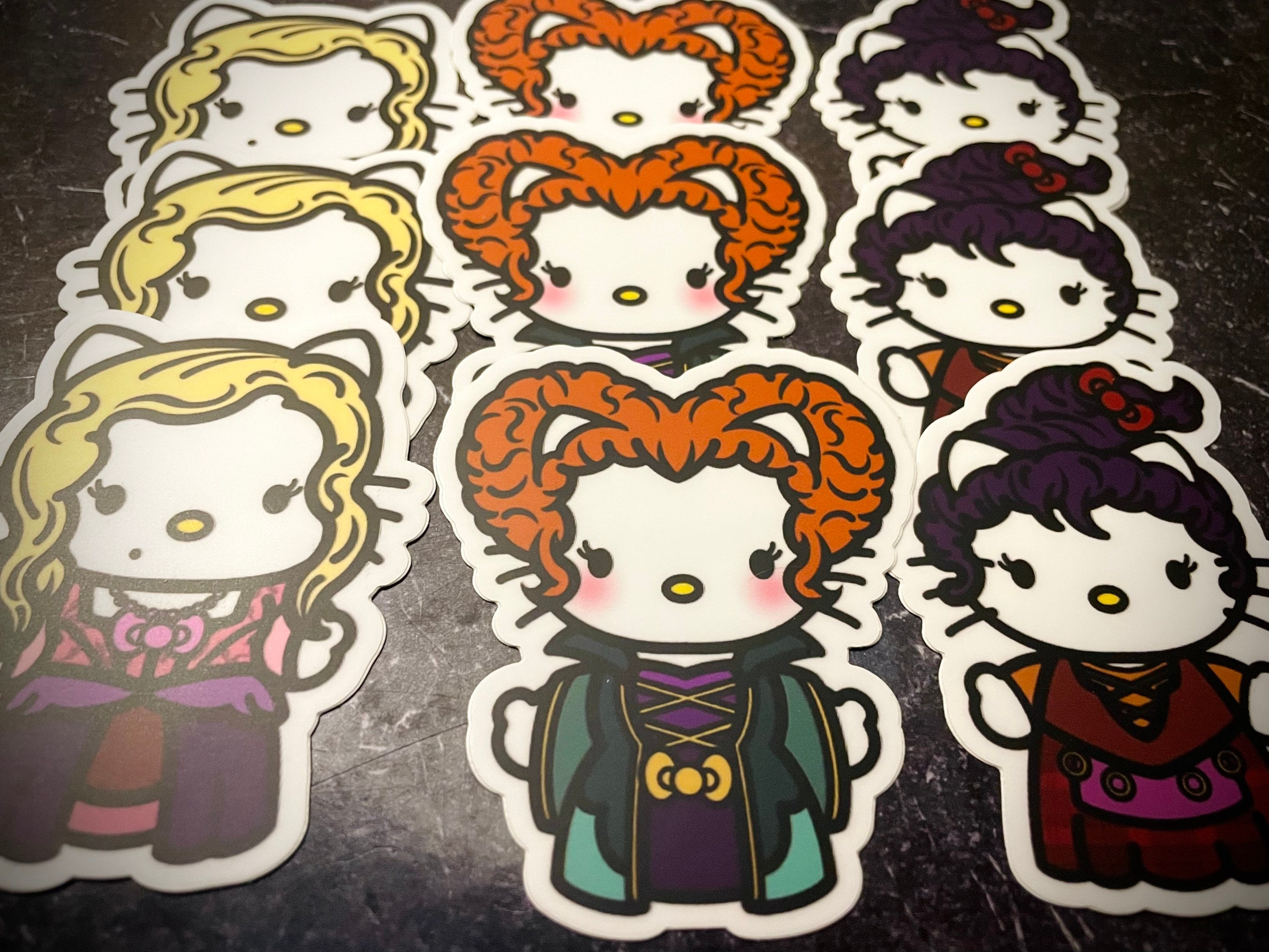 Hocus Pocus X Hello Kitty Collab Sticker Set! Sanderson Sisters You Get ...