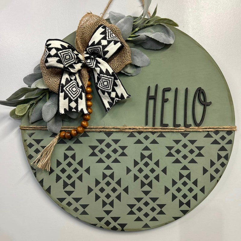 Aztec Door Hanger - Etsy