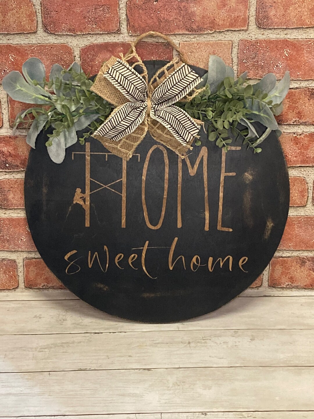 Lineman Door Hanger, Door Hanger, Farmhouse Decor, Rustic Door Hanger ...